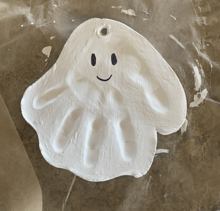 Handprint Ghost Ornaments – Zeebra Child
